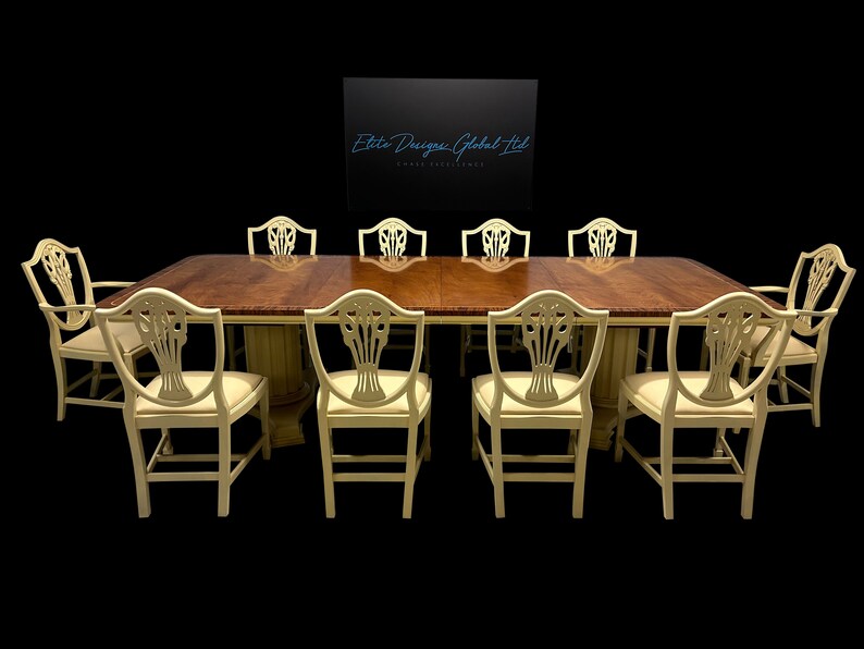 20 Plus Elite Prince of Wales Style Shield Back Dining Chairs Finished ...