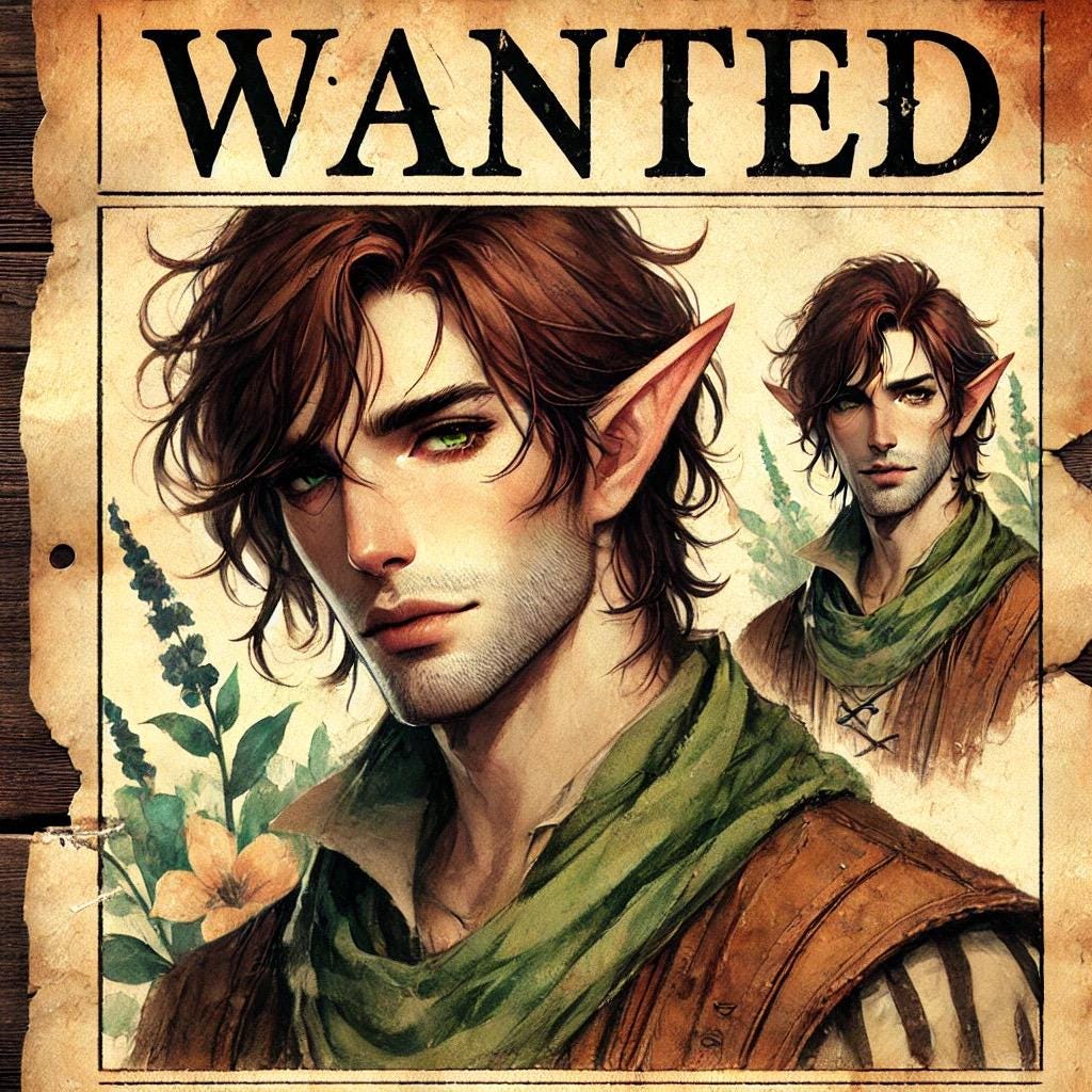 Dnd Custom Character Wanted Poster, Fantasy Character Image, Dungeons ...
