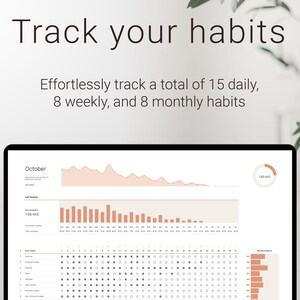 Habit Tracker Google Sheets Template Spreadsheet: Daily - Etsy