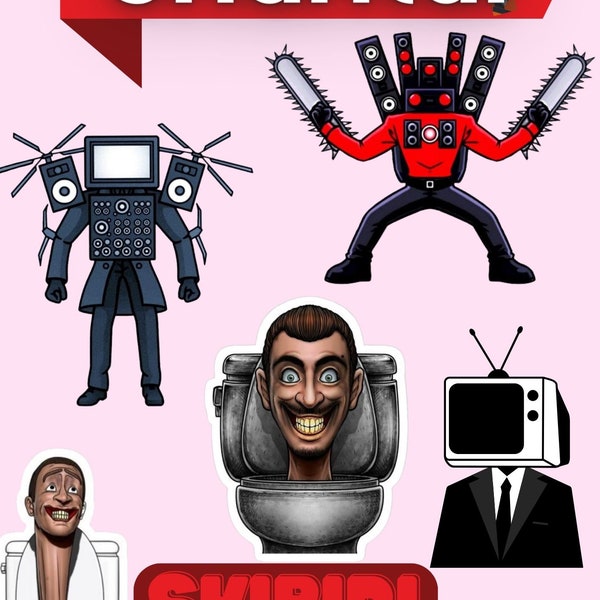 Skibidi Toilet Birthday Toppers - Etsy