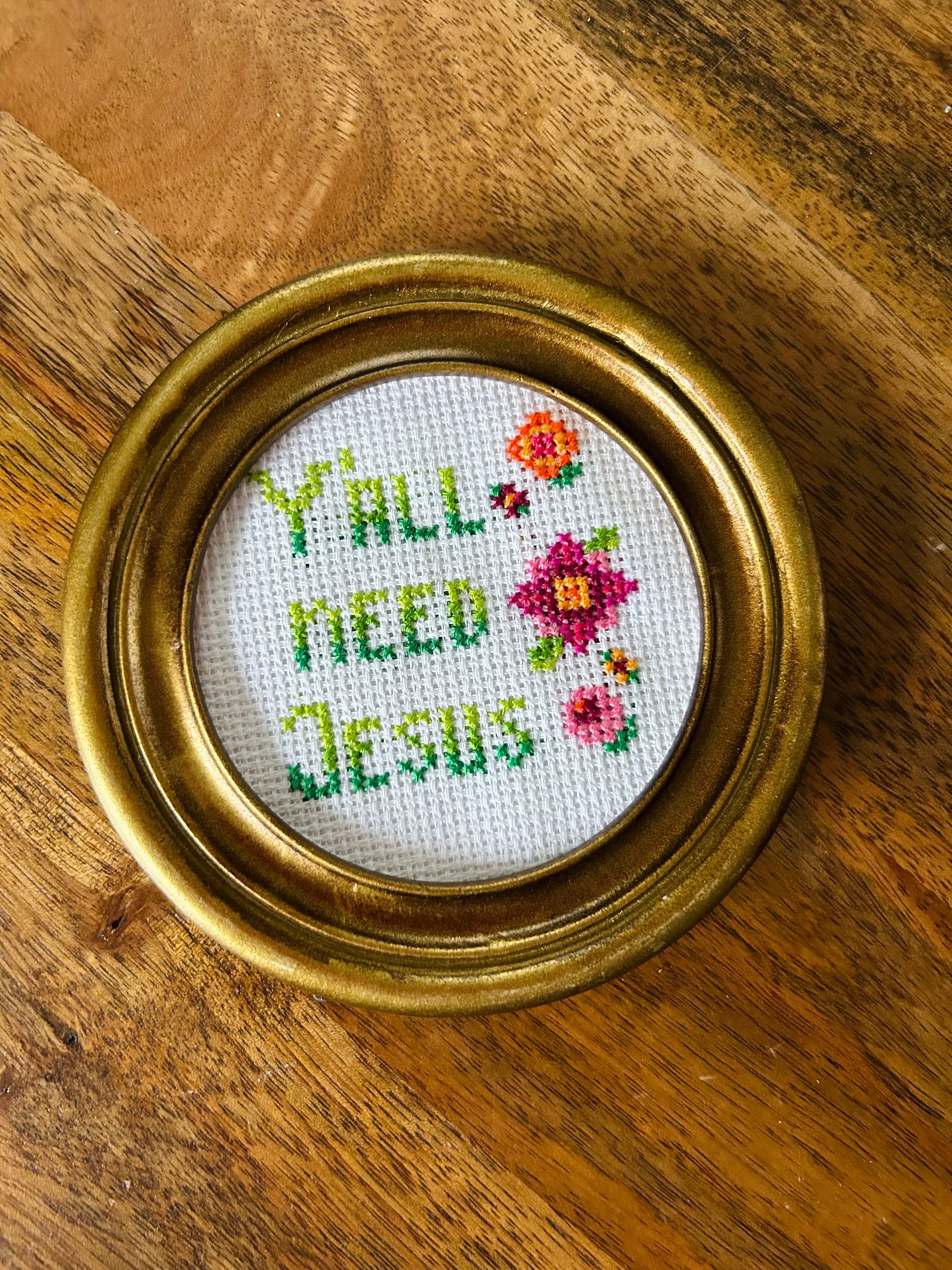 Y'all Need Jesus Cross Stitch Pattern, Jesus Craft, Funny Christian ...