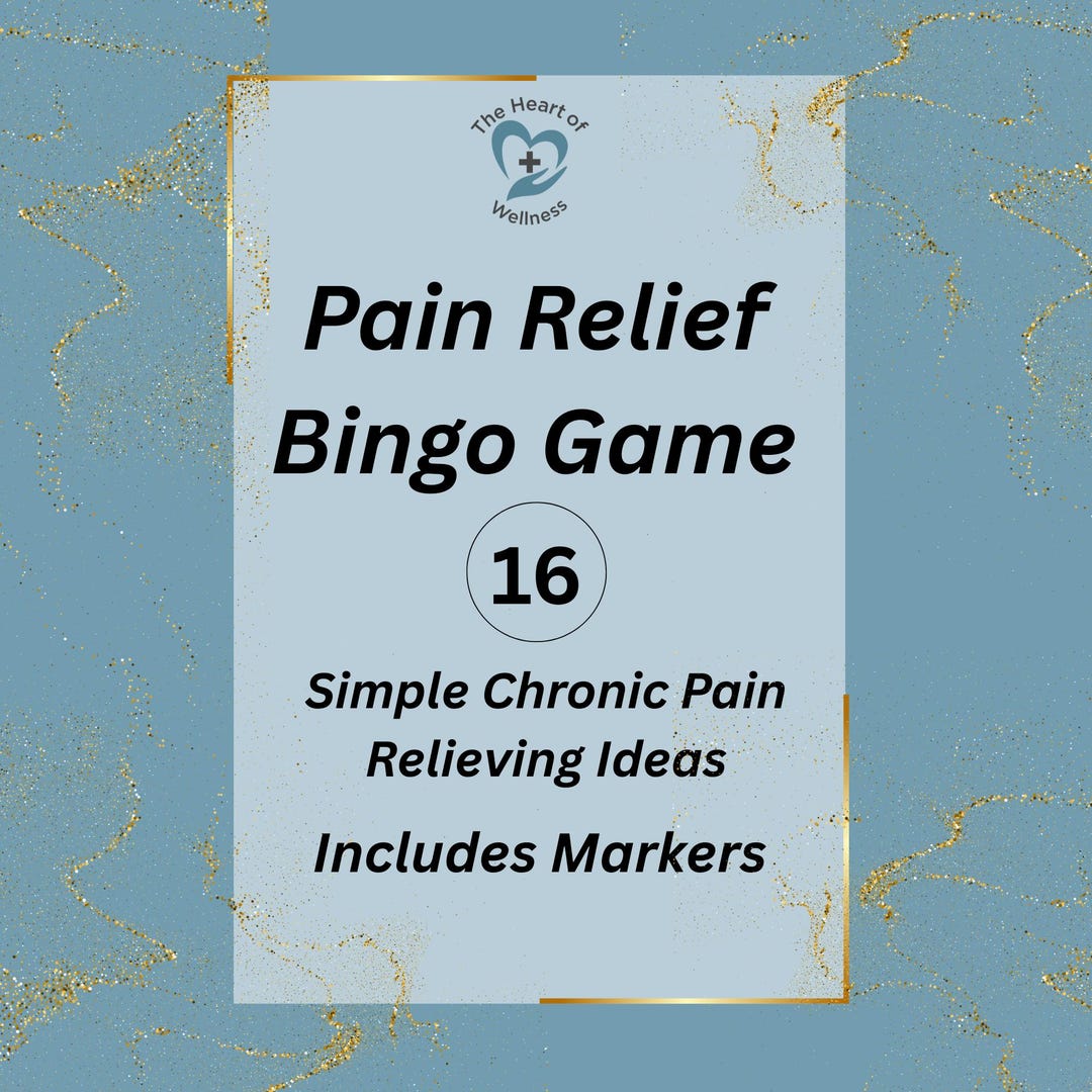 Pain Relief Bingo: Self-care Wellness Game (digital Download) - Etsy
