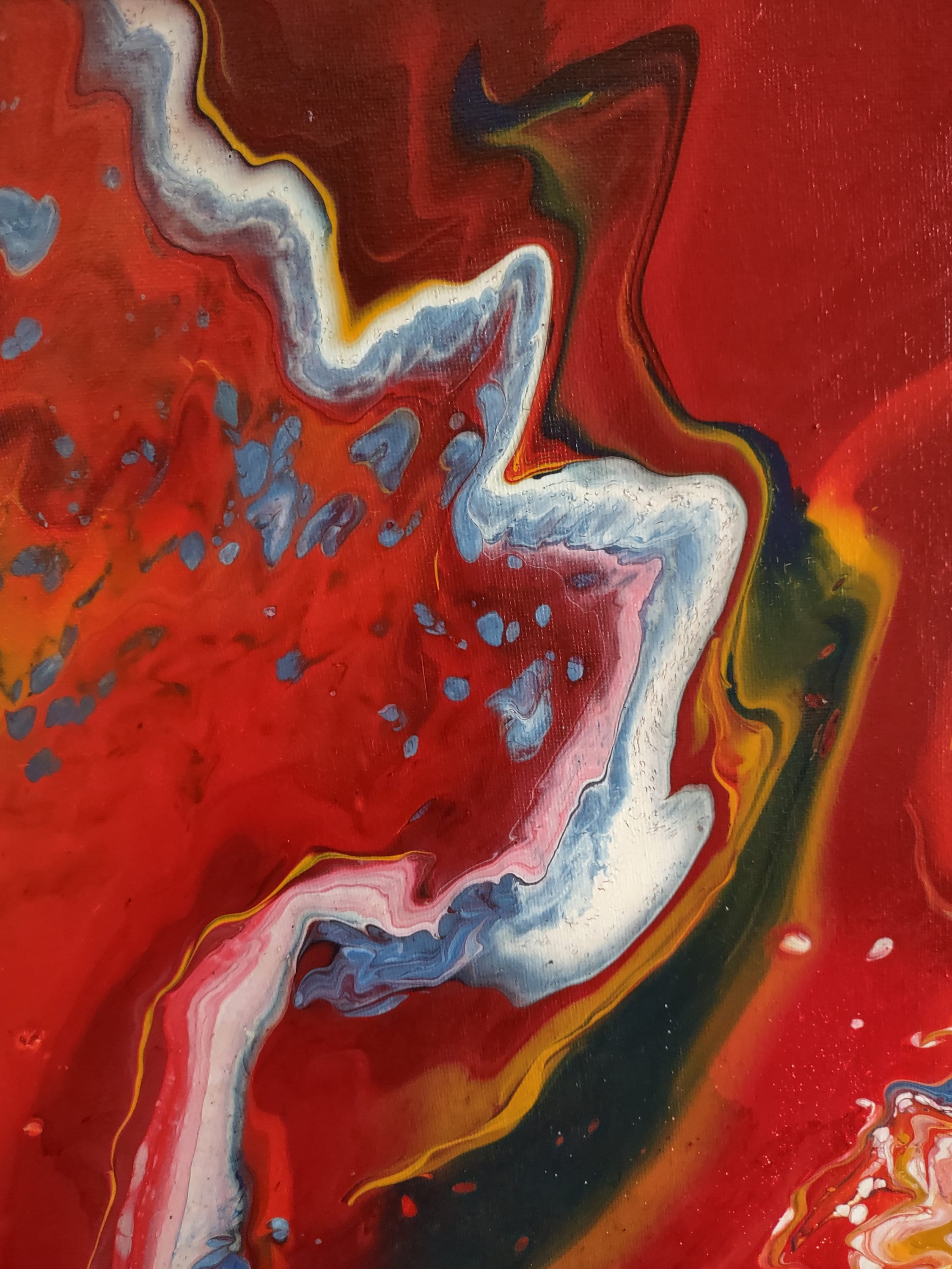 Beautiful Acrylic, One of a Kind, Modern Abstract Painting. Original ...