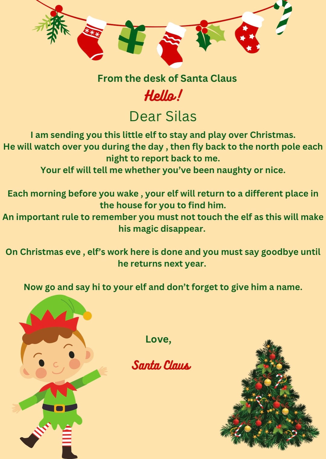 Carta de llegada de Elf on the Shelf - Etsy México