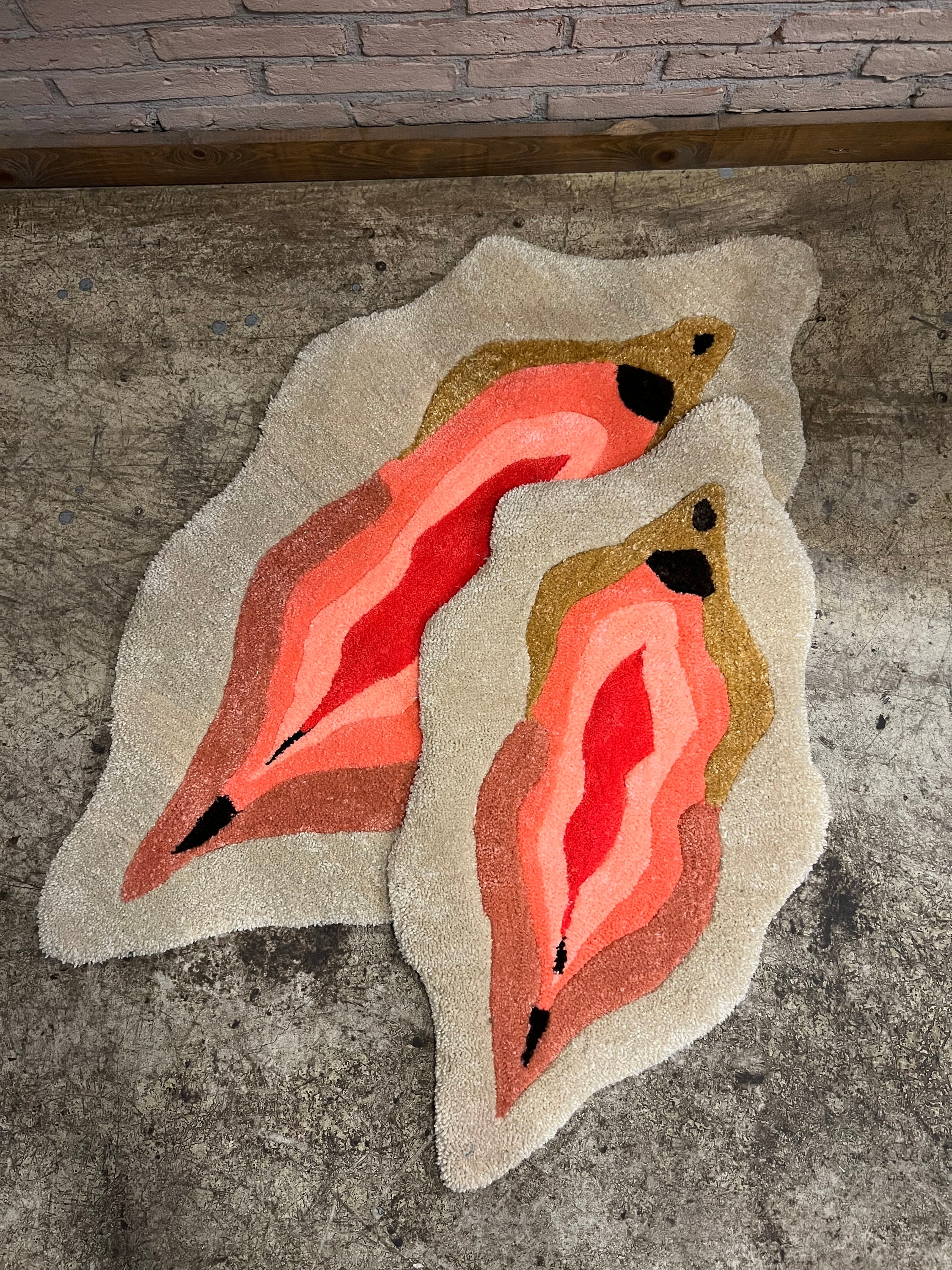 Pink Vulva Tufted Rug Hanmade, Feminist & Protest Art, Erotic Carpet ...