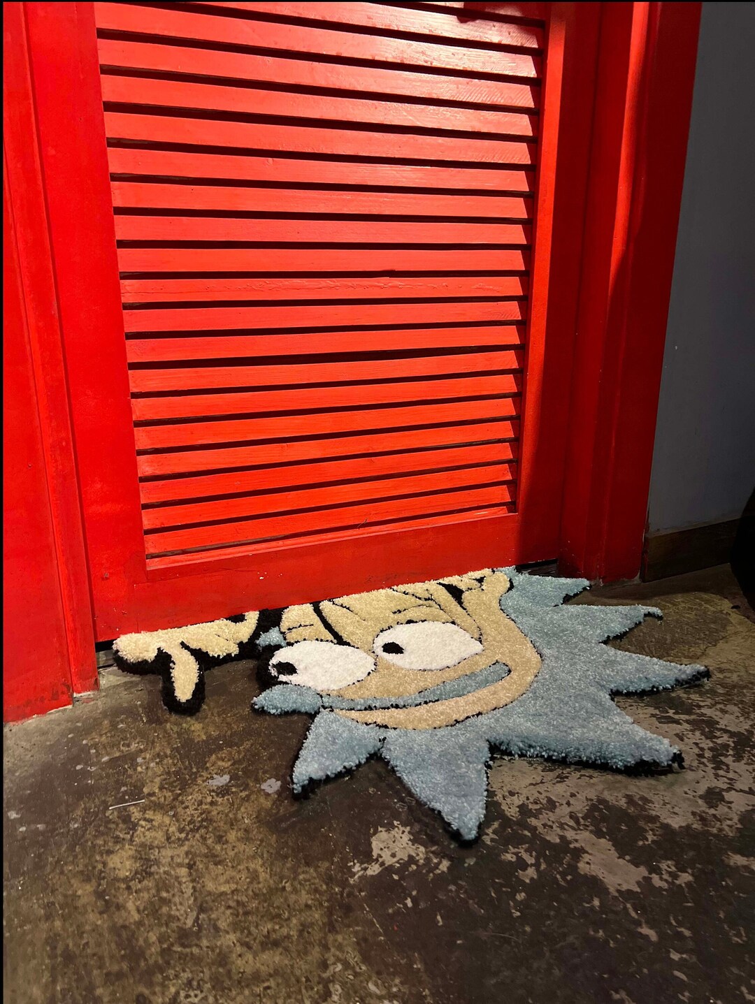 Cartoon Character Funny and Fluffy Tufted Rug , Cool Doormat ...