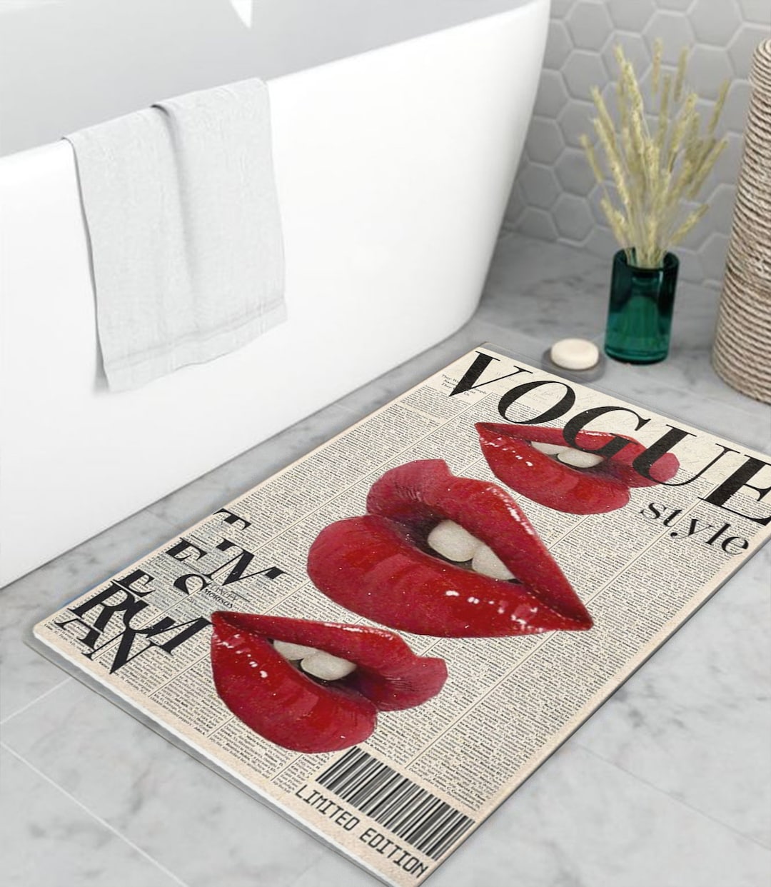 Fashion Rug, Magazine Paper Modern Livingroom Carpet, Cool Bedroom Rug ...
