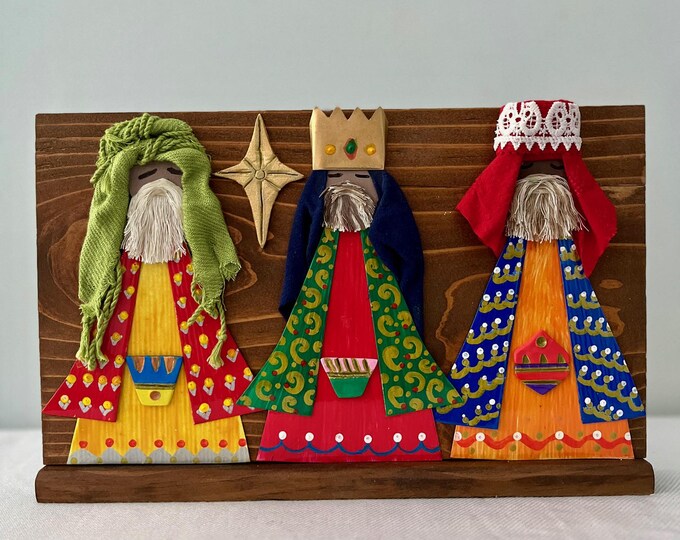 Three Kings, Tres Reyes Magos, Handmade With Recycled Materials - Etsy