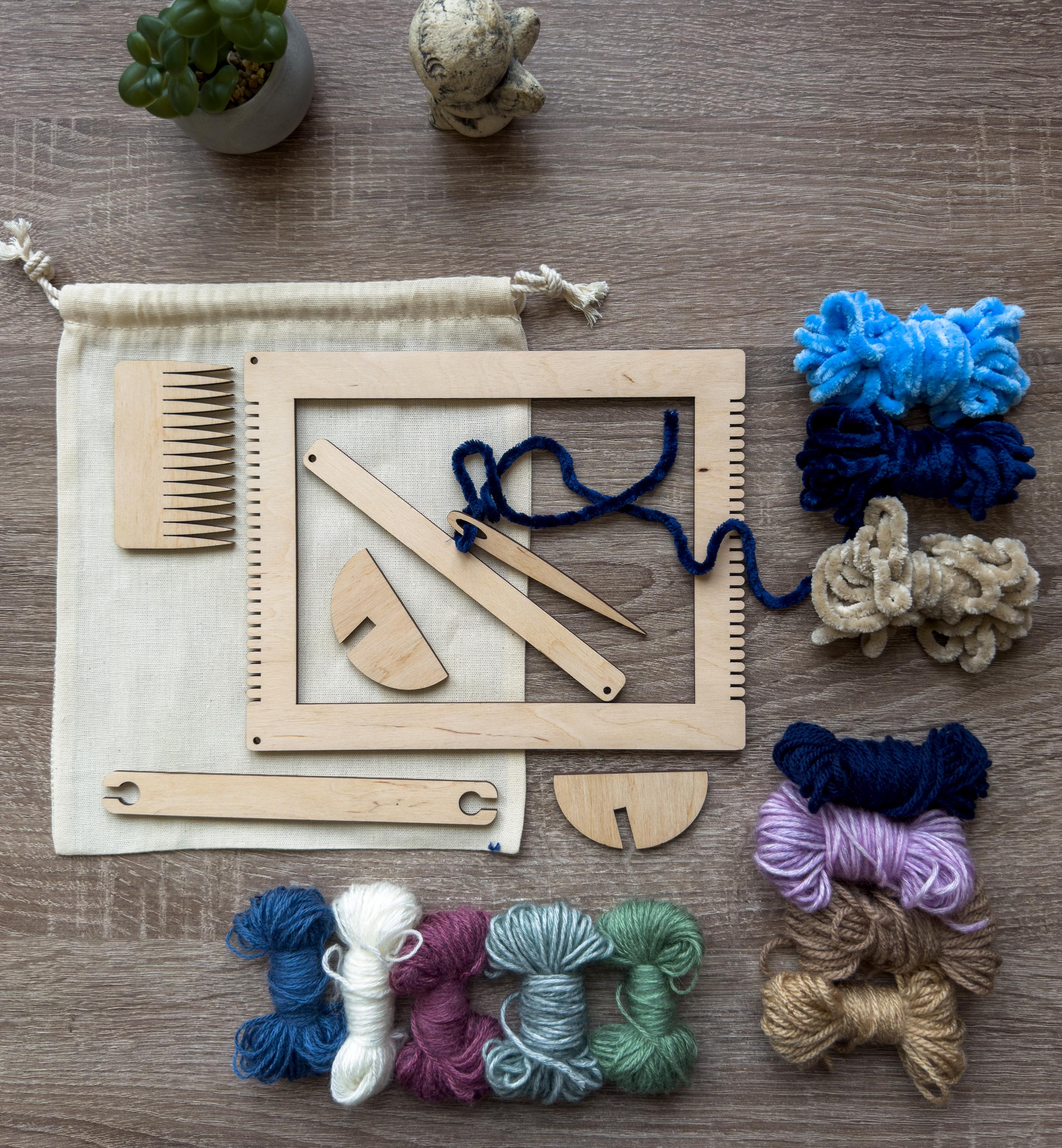 DIY Tapestry Kit – Loom Weaving Set With Yarn - Etsy