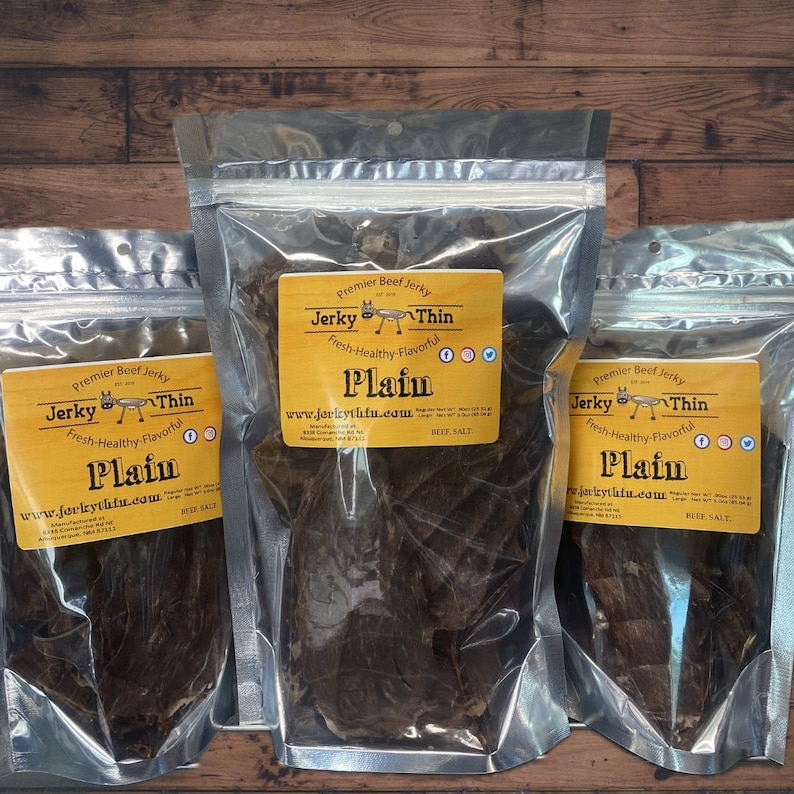 LG Plain Beef Jerky!! the Famous Recipe—by Jerky Thin - Etsy