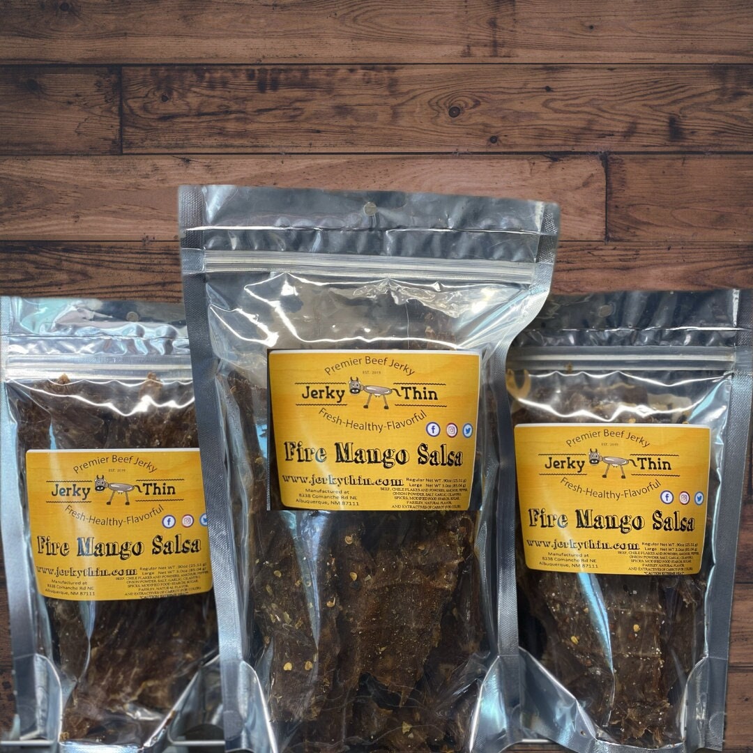 LG Fire Mango Salsa Beef Jerky! the Famous Recipe—by Jerky Thin - Etsy