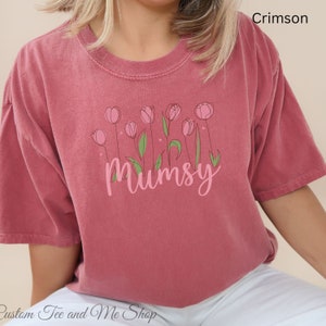 Cute Floral Mumsey Tshirt, Motherhood Appreciation Gift, Mumsie Shirt ...