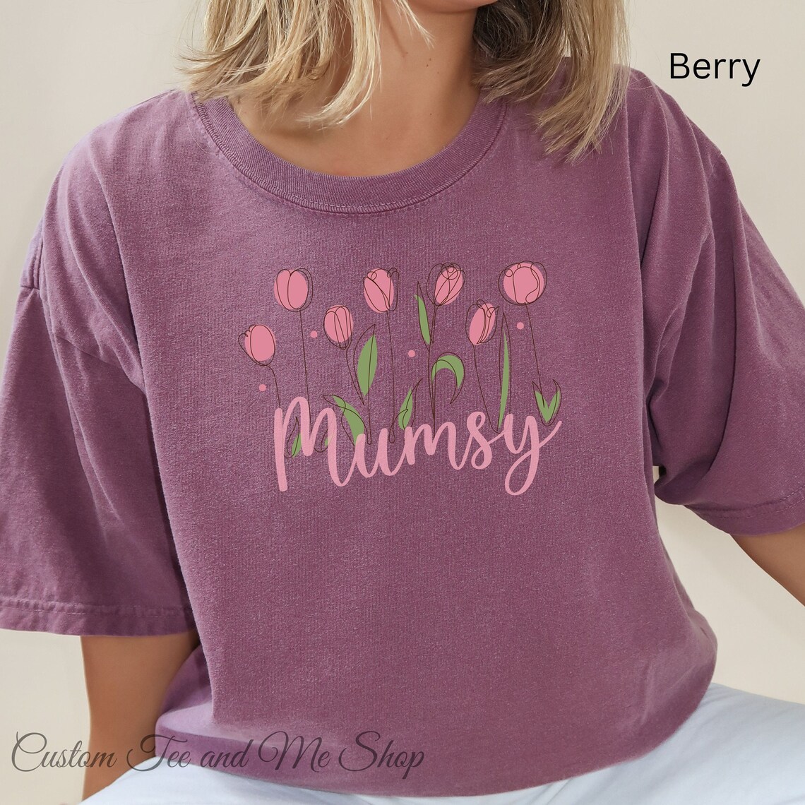 Cute Floral Mumsey Tshirt, Motherhood Appreciation Gift, Mumsie Shirt ...