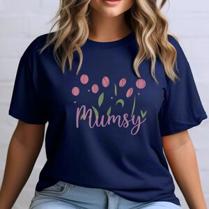 Cute Floral Mumsey Tshirt, Motherhood Appreciation Gift, Mumsie Shirt ...
