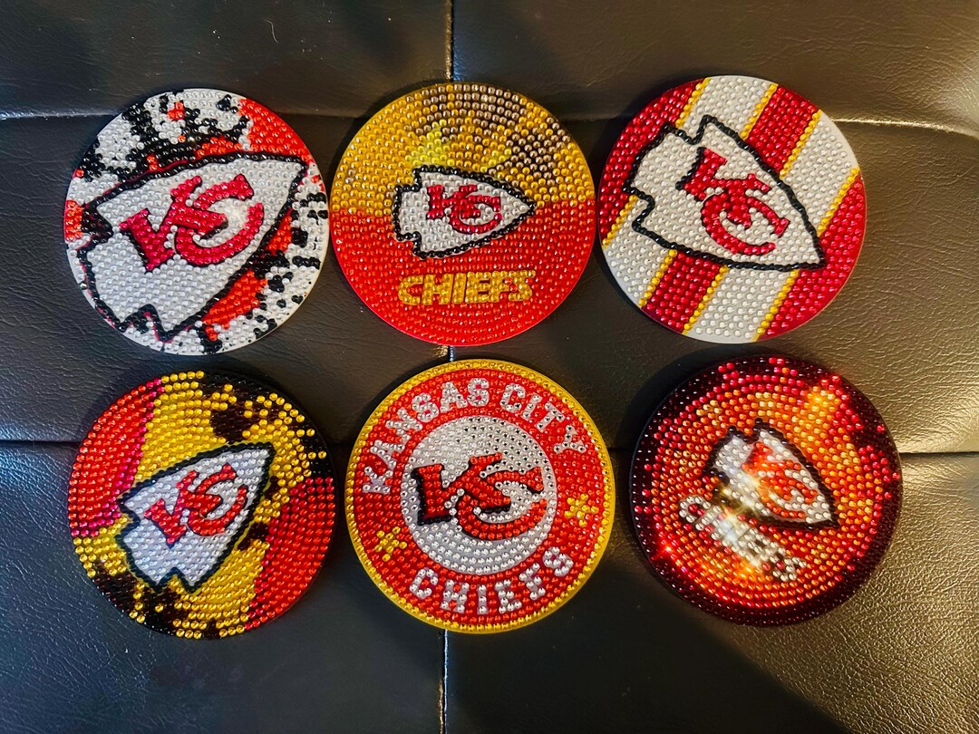 Chiefs Diamond Art Coasters - Etsy