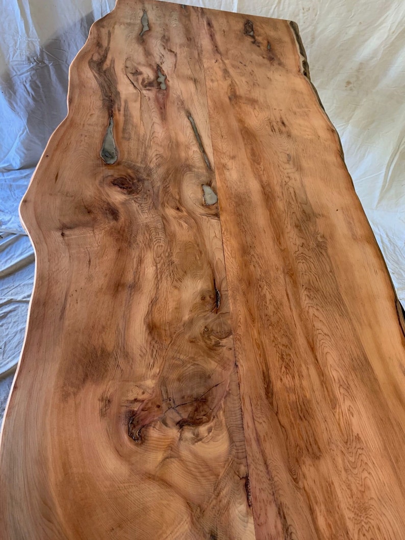 Six Place Ancient Yew Hand Crafted Dining Table - Etsy