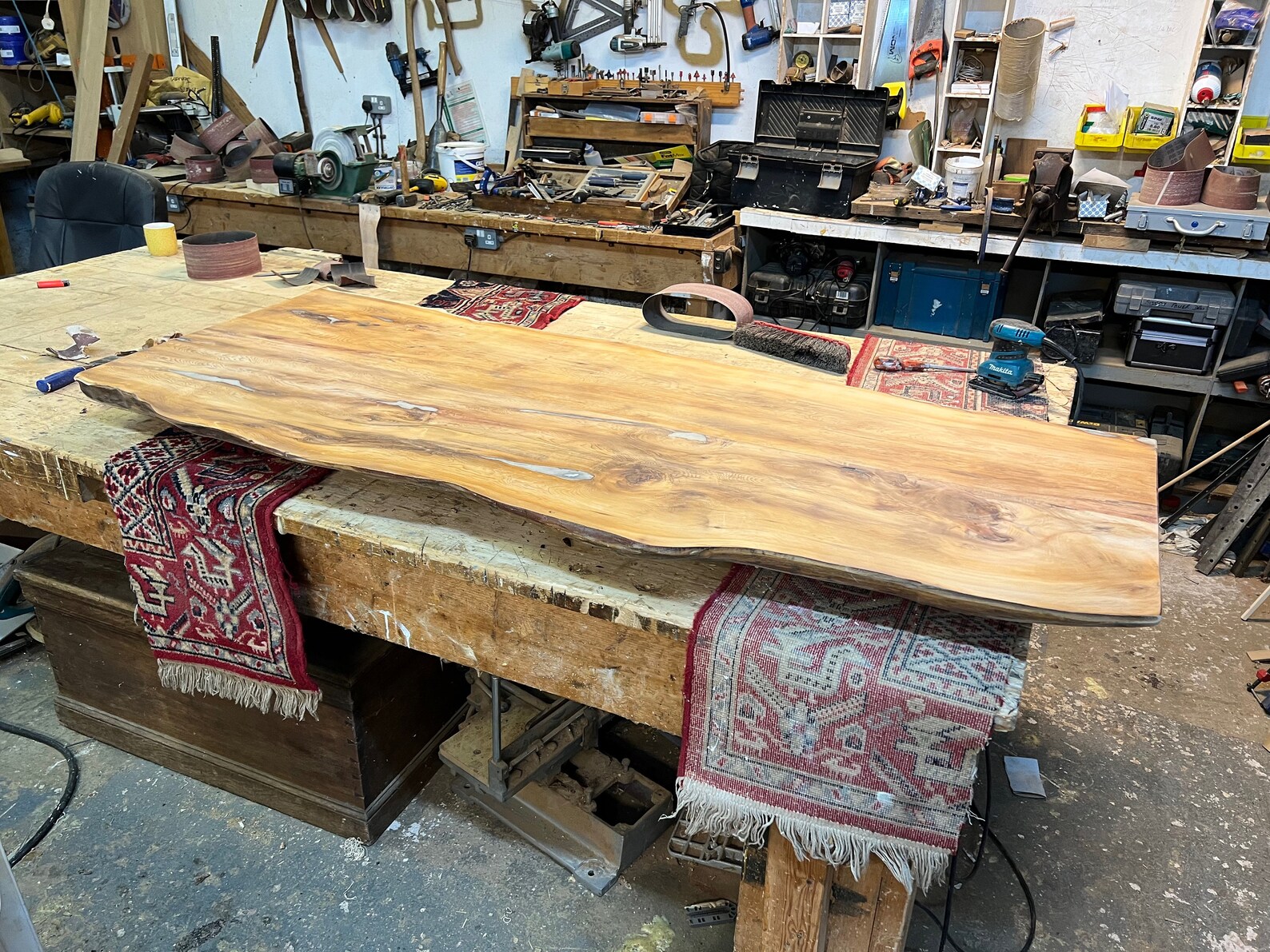 Six Place Ancient Yew Hand Crafted Dining Table - Etsy
