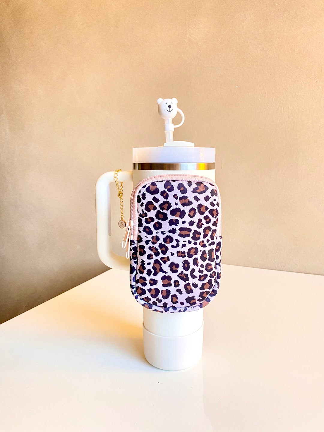 Stanley Cup Pouch Tumbler Fanny Pack Stanley Accessories Pink Cheetah ...