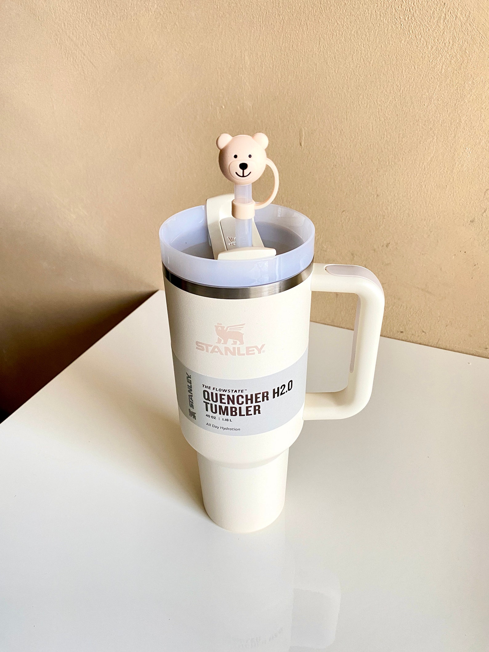 Stanley Cup Quencher Straw Topper Bear Shaped Tumbler Cover - Etsy