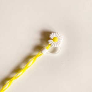 Starbucks Tumbler Straw Topper Daisy Flower Cute Straw Cover Tumbler ...