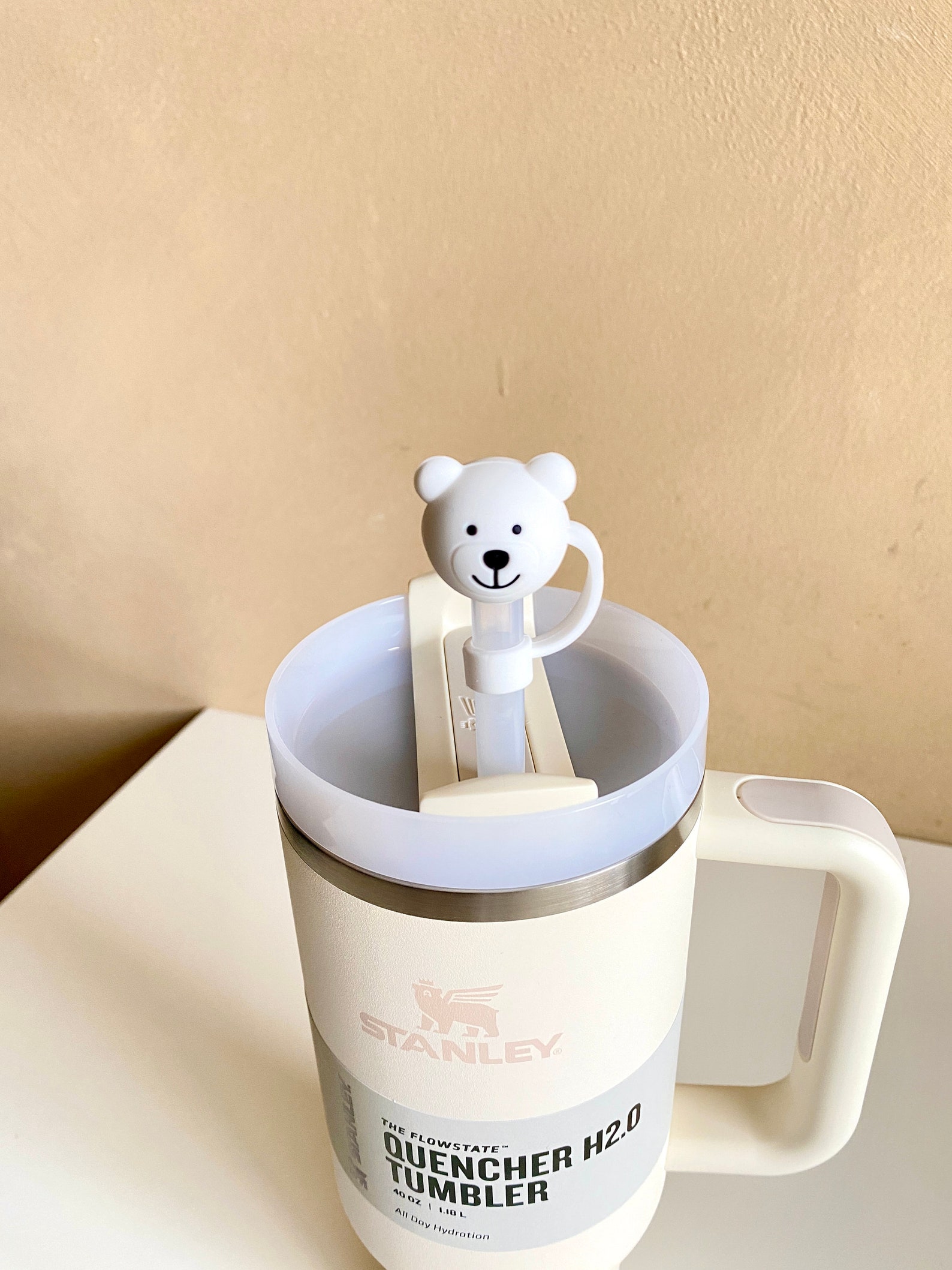 Stanley Cup Quencher Straw Topper Bear Shaped Tumbler Cover - Etsy