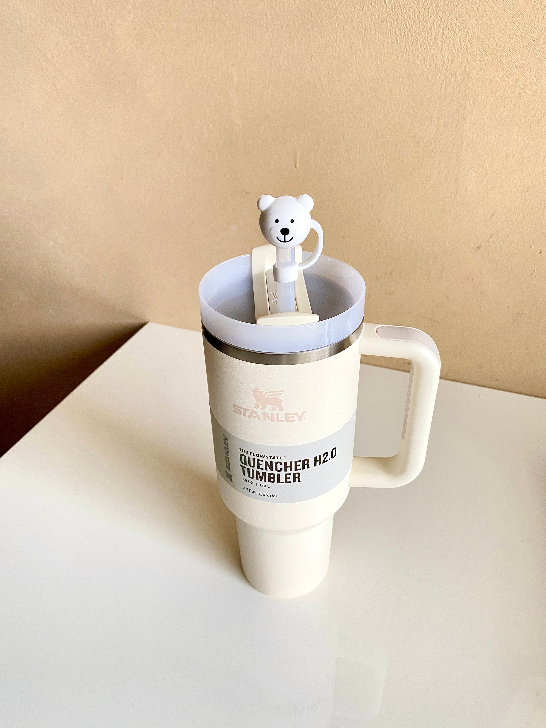 Stanley Cup Quencher Straw Topper Bear Shaped Tumbler Cover - Etsy