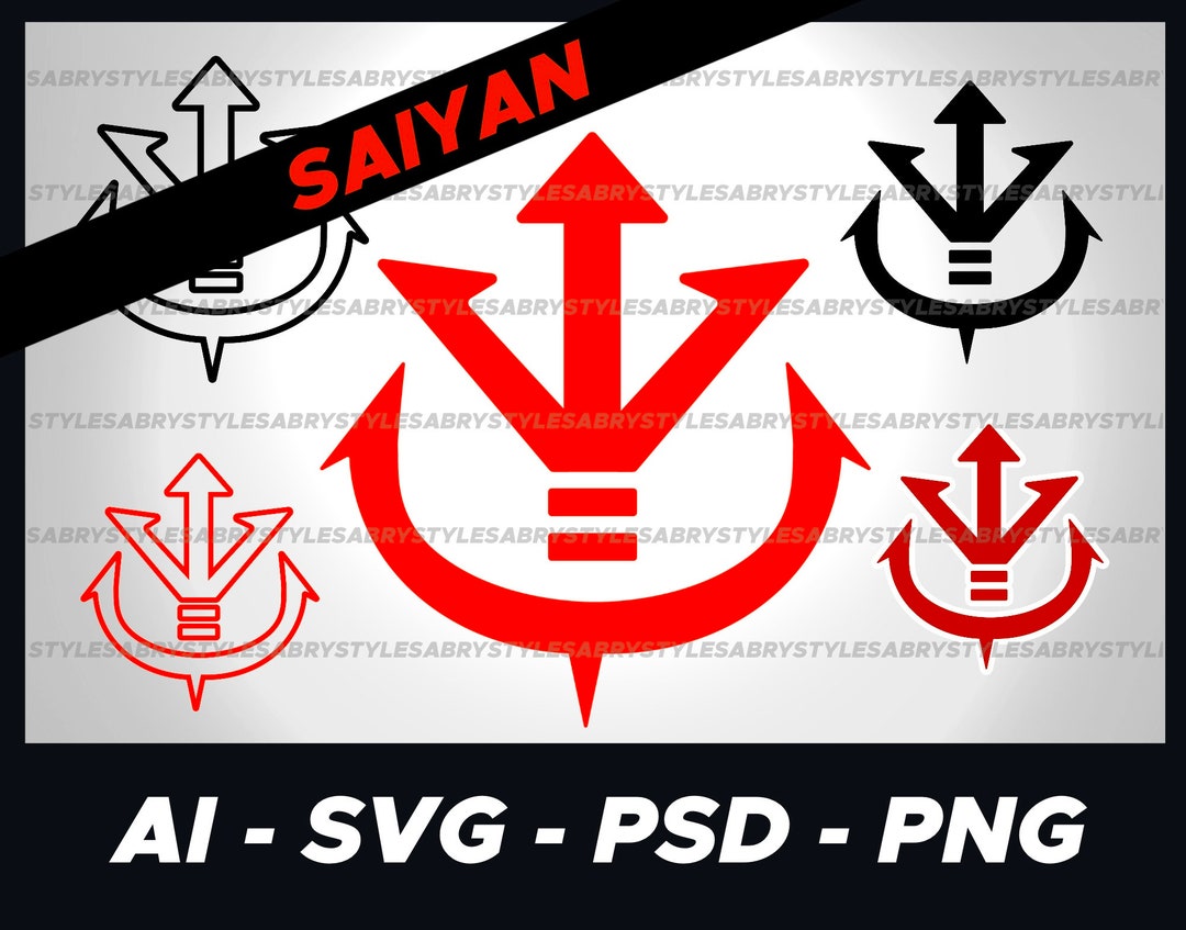 Saiyan Symbol Logo Sayajin Army Frieza Dragonballz Saiyan Symbol King ...