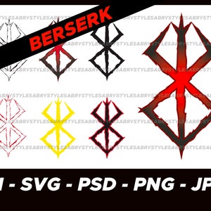 Brand of Sacrifice Berserk Manga Symbol Berserker Anime Guts Svg Ai Psd ...
