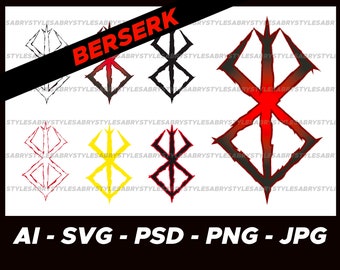 Brand of Sacrifice Berserk Manga Symbol Berserker Anime Guts Svg Ai Psd ...