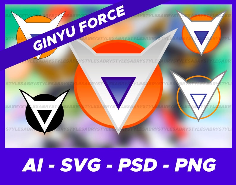 Symbol Ginyu Force Special Commando Dragon Ball Z DBZ Symbol Logo Svg ...