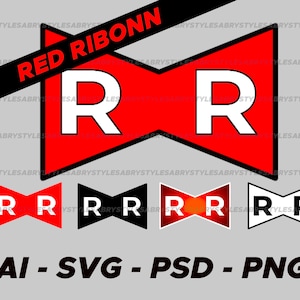 Red Ribbon Army Emblem svg Symbole Armée Ruban Rouge Png - Etsy France
