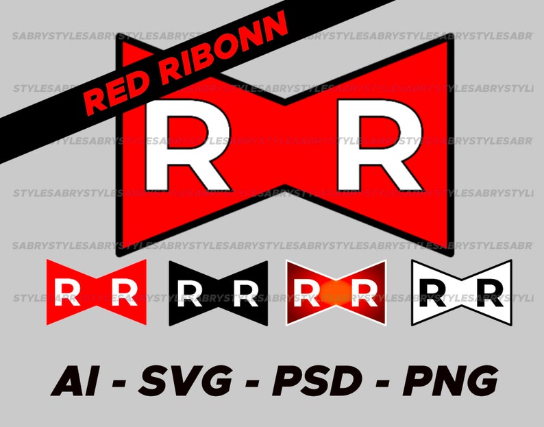 Red Ribbon Army Emblem svg Symbole Armée Ruban Rouge Png - Etsy France