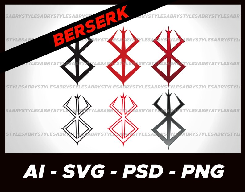Brand of Sacrifice Berserk Manga Symbol Berserker Anime Guts Svg Ai Psd ...