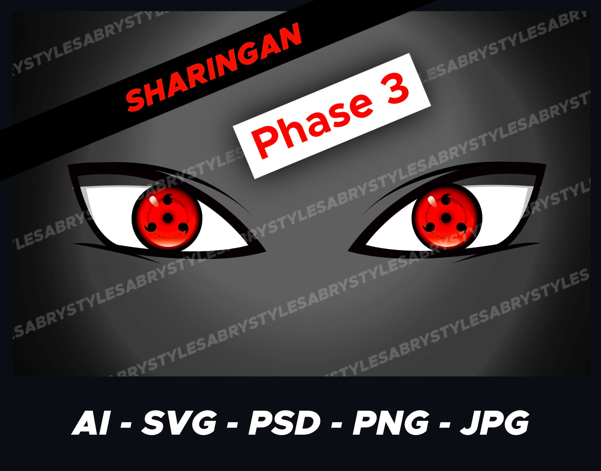 Dojutsu Sharingan Eyes Shinobi Sasuke Uchiha Clan Uchiha - Etsy