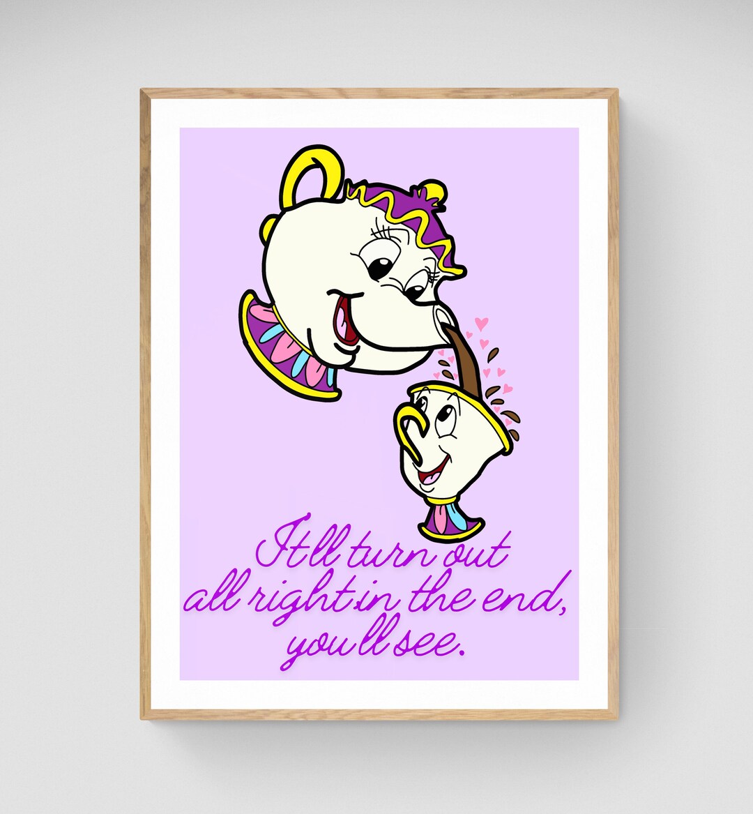 Mrs Potts and Chip Mother Wall Art - Etsy