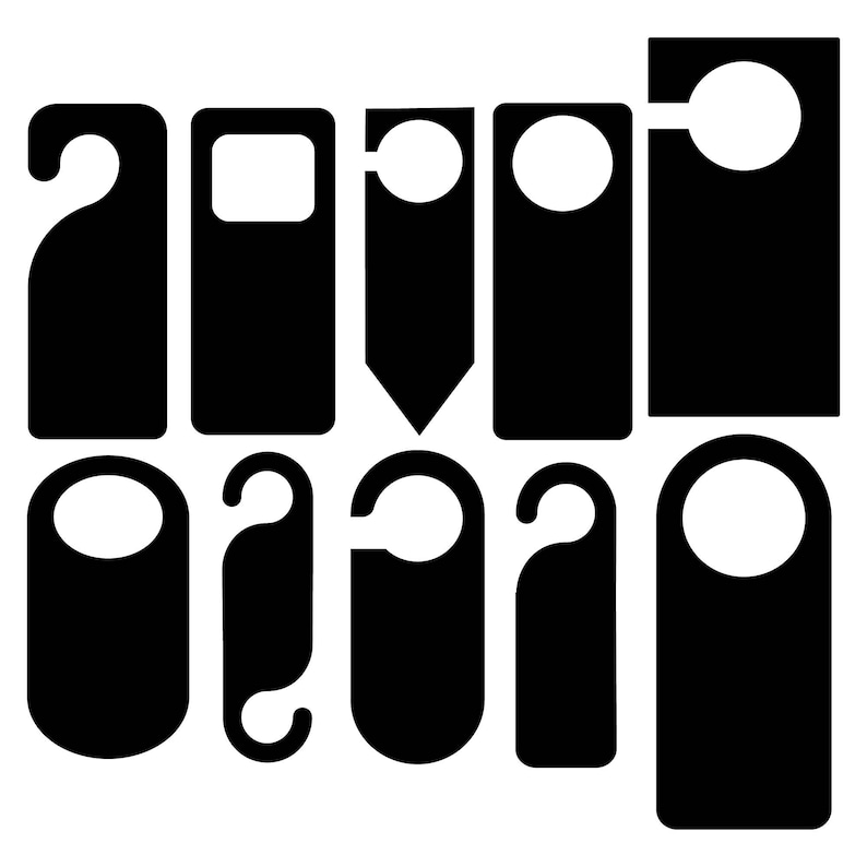 Door Hanger SVG Bundle, Welcome Door Sign SVG, Round Door Hanger ...