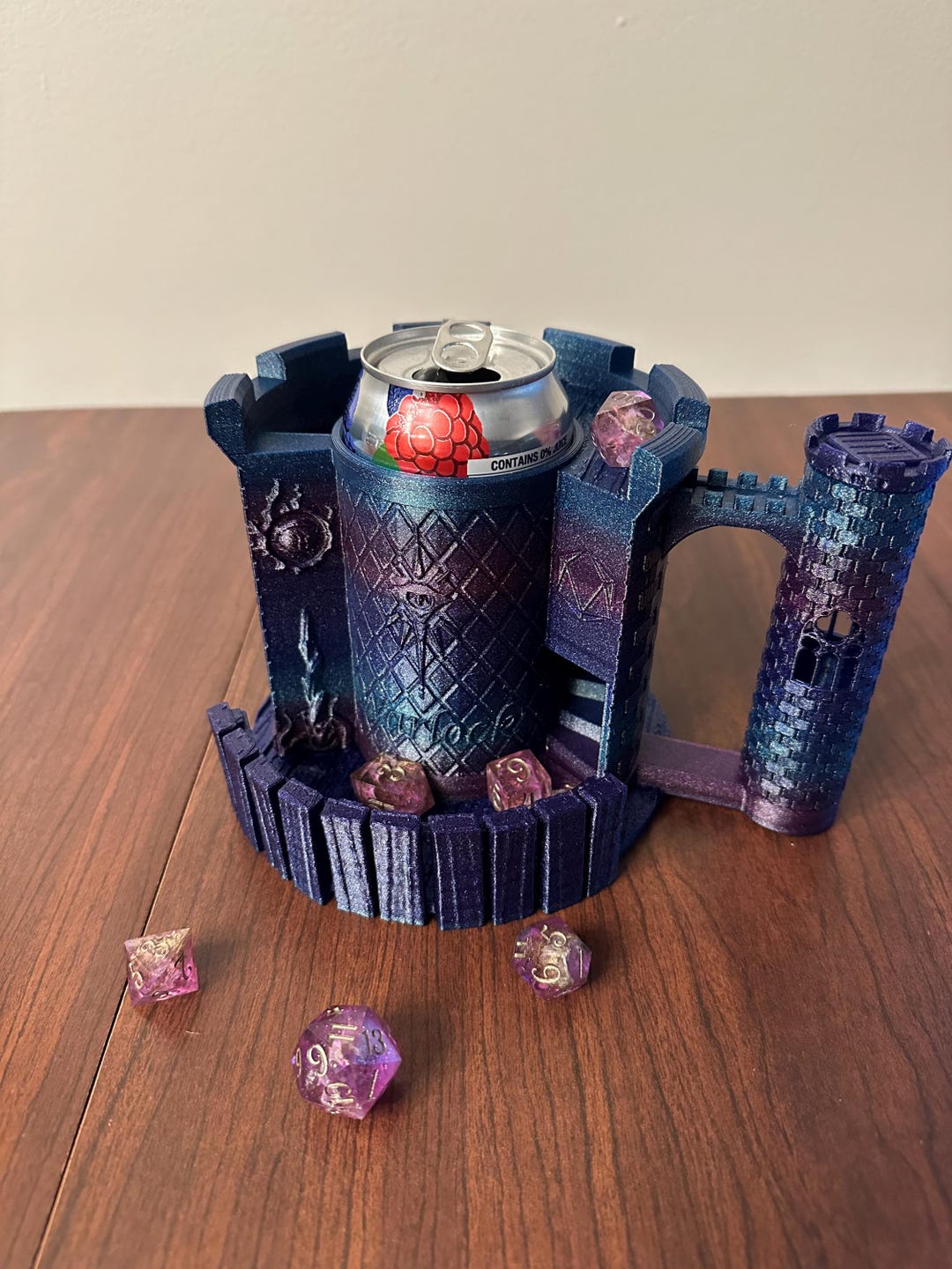 Galaxy Warlock Dnd Themed "sip N Rollers" | Can Holder With Built-in ...