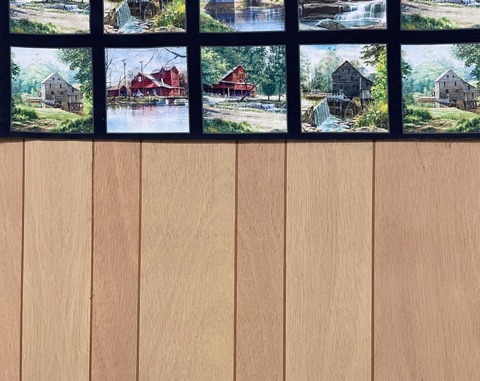 Quilt Panel Rustic Barns and Water Mills - Etsy