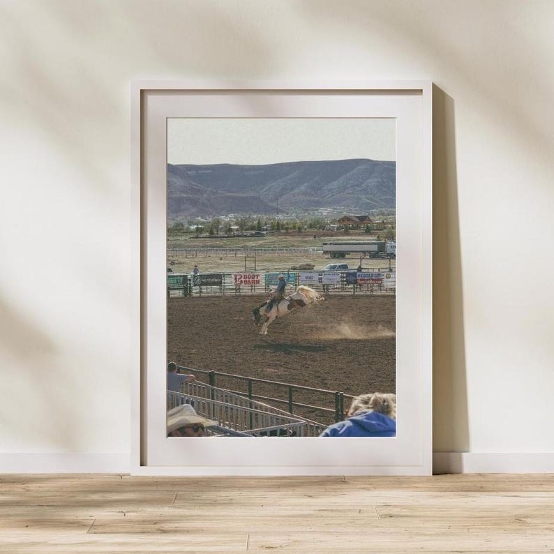 Western Wall Art, Rodeo Print, Cowboy Art, Wyoming Photo, Western Horse ...