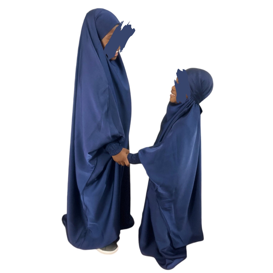 Kids Jilbaab for Age 3-11years. One Piece Jilbab. Childrens Overhead ...