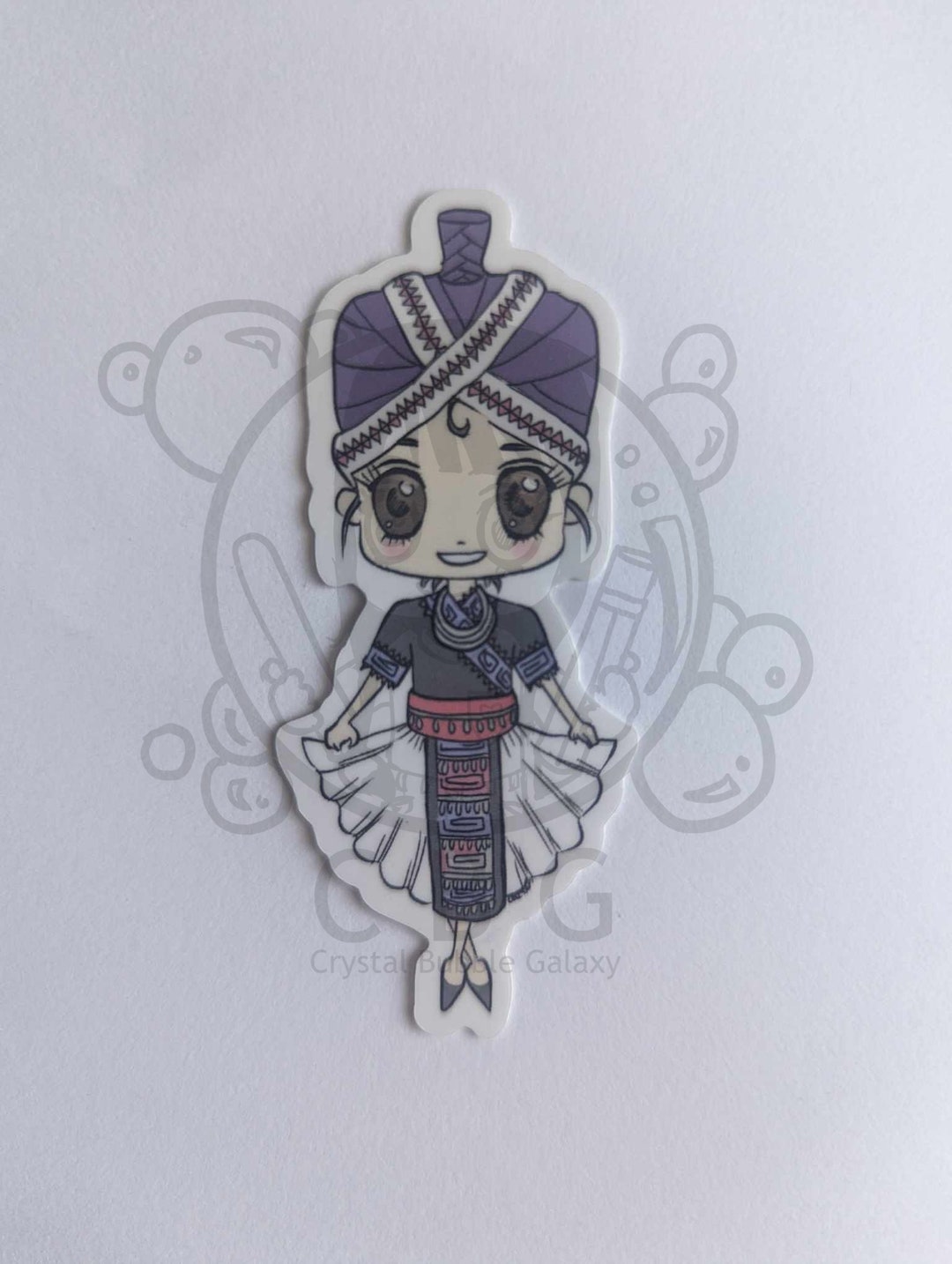 Hmong Girl Chibi Sticker Vinyl 3 Inch - Etsy