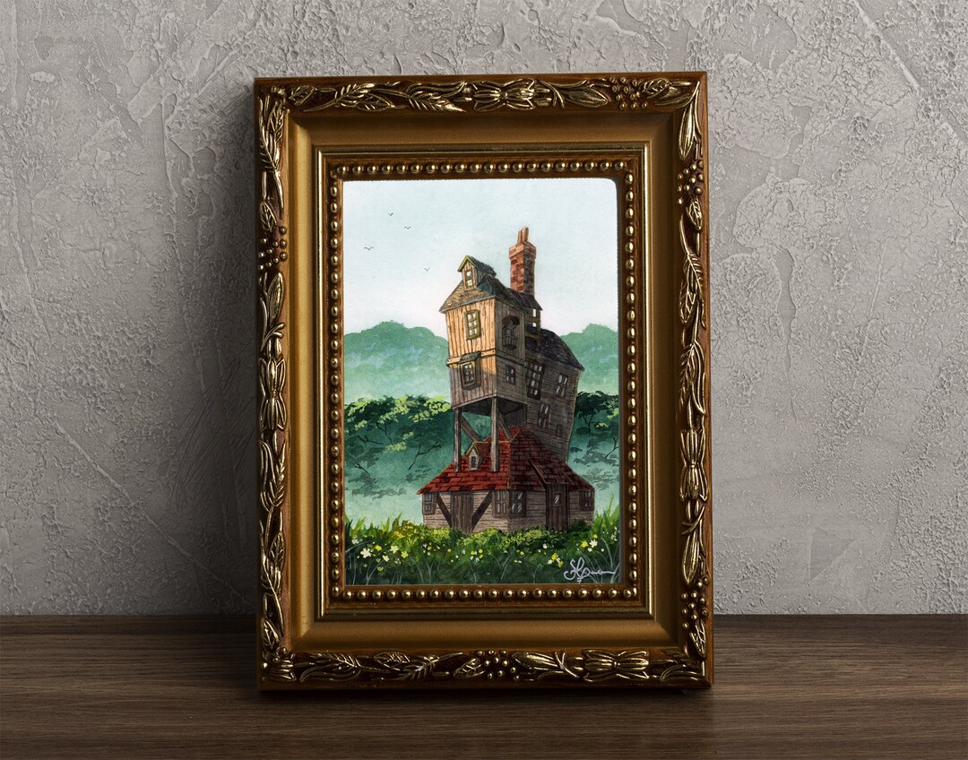 Print Burrow the Burrow Weasley Harry Potter Watercolor Illustration - Etsy