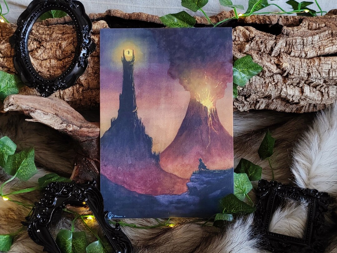 A5 Print Mordor Smigol Lord of the Rings Tolkien Watercolor ...
