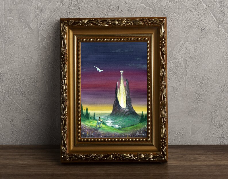 Print the Neverending Story Falkor Fujur Atreyu Artax Ivory Tower - Etsy