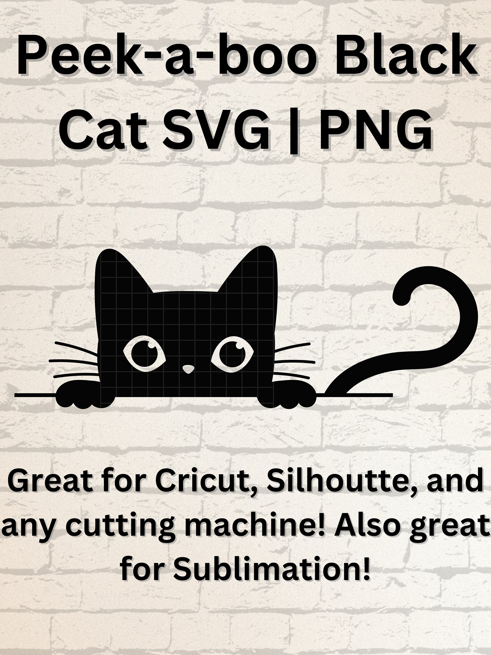 Peeking Cat SVG Peek-a-boo Black Cat SVG Cat SVG Cat Lover Svg Black ...