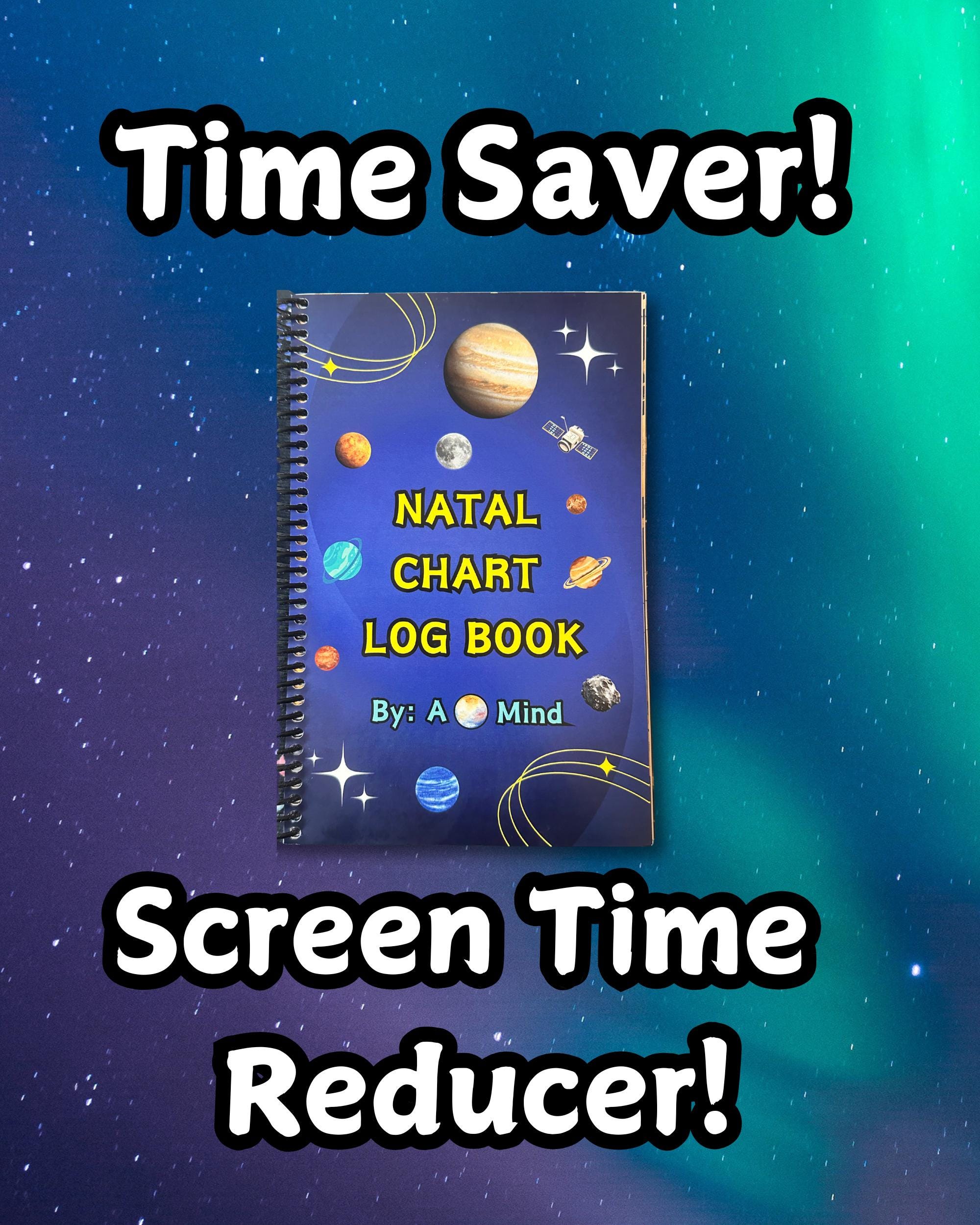 NATAL Chart LOG BOOK Tracker - Track Your Birth Chart in a Physical ...