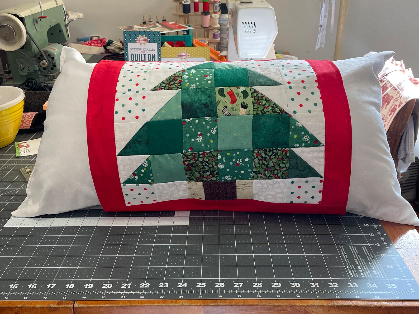 Christmas Tree Bench Pillow Wrap - Etsy