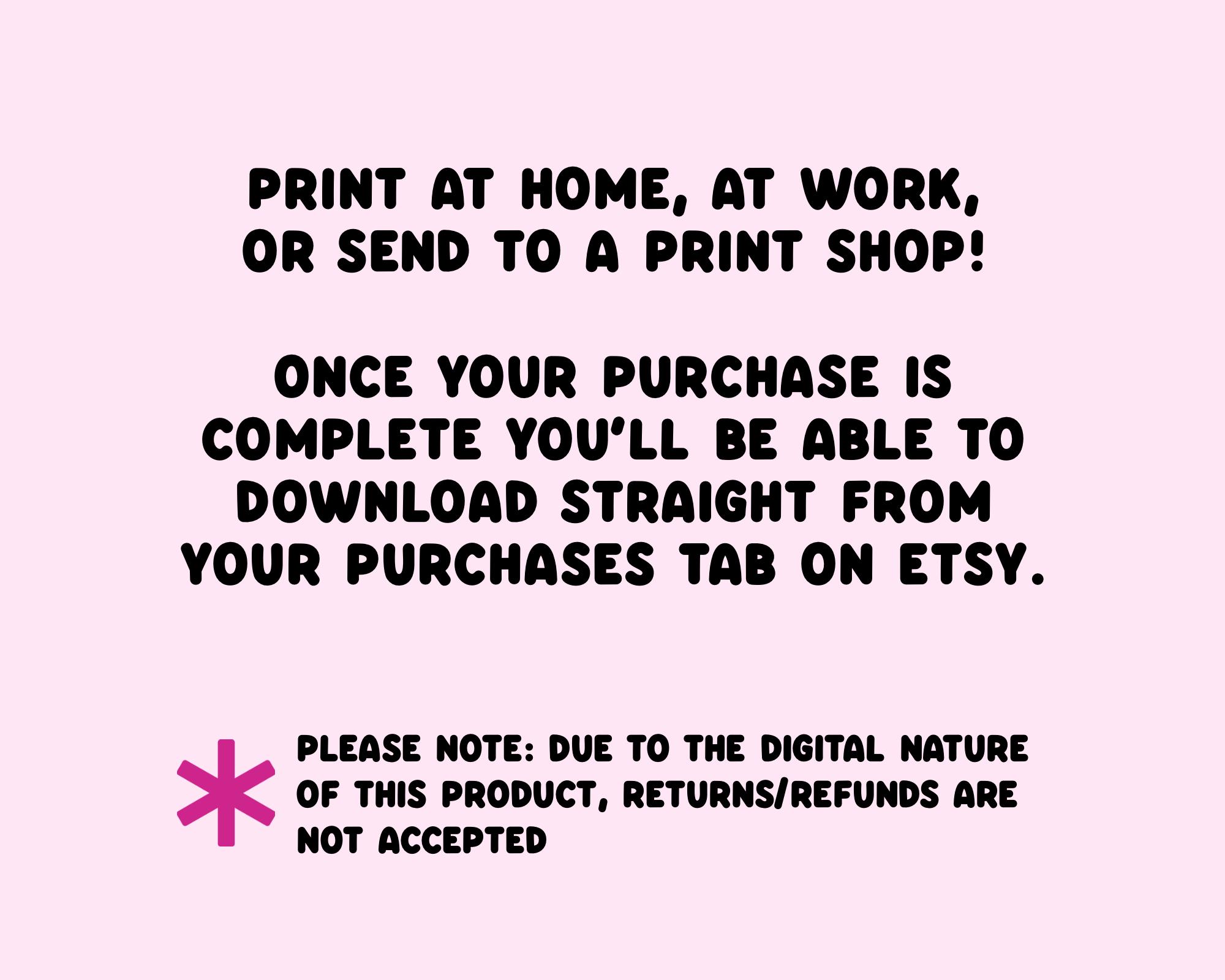Printable Rad 90s Birthday Card - Instant Download Funny Retro Card ...