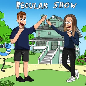 Regular Show Portrait | Custom Regular Show Portrait | Personalized ...