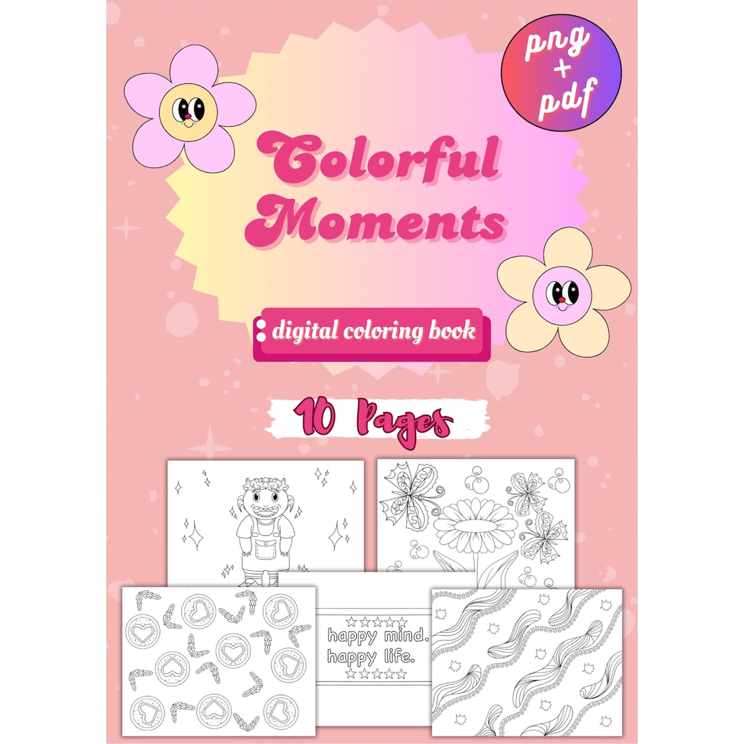 Coloring Book| Digital|instant Download || | Digital Coloring - Etsy